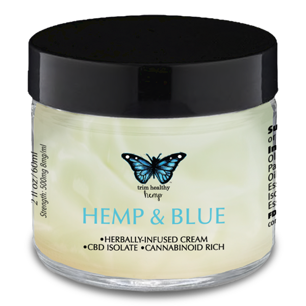 Hemp & Blue CBD Isolate Cream 2oz – Trim Healthy Mama Store