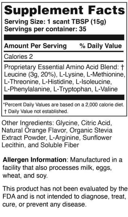 ESSENTIAL Powder (Pure Amino Acid Formula) 18oz – Trim Healthy Store