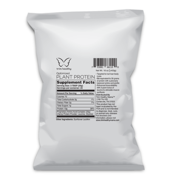 Optimized Plant Protein 16oz Bag – Trim Healthy Store